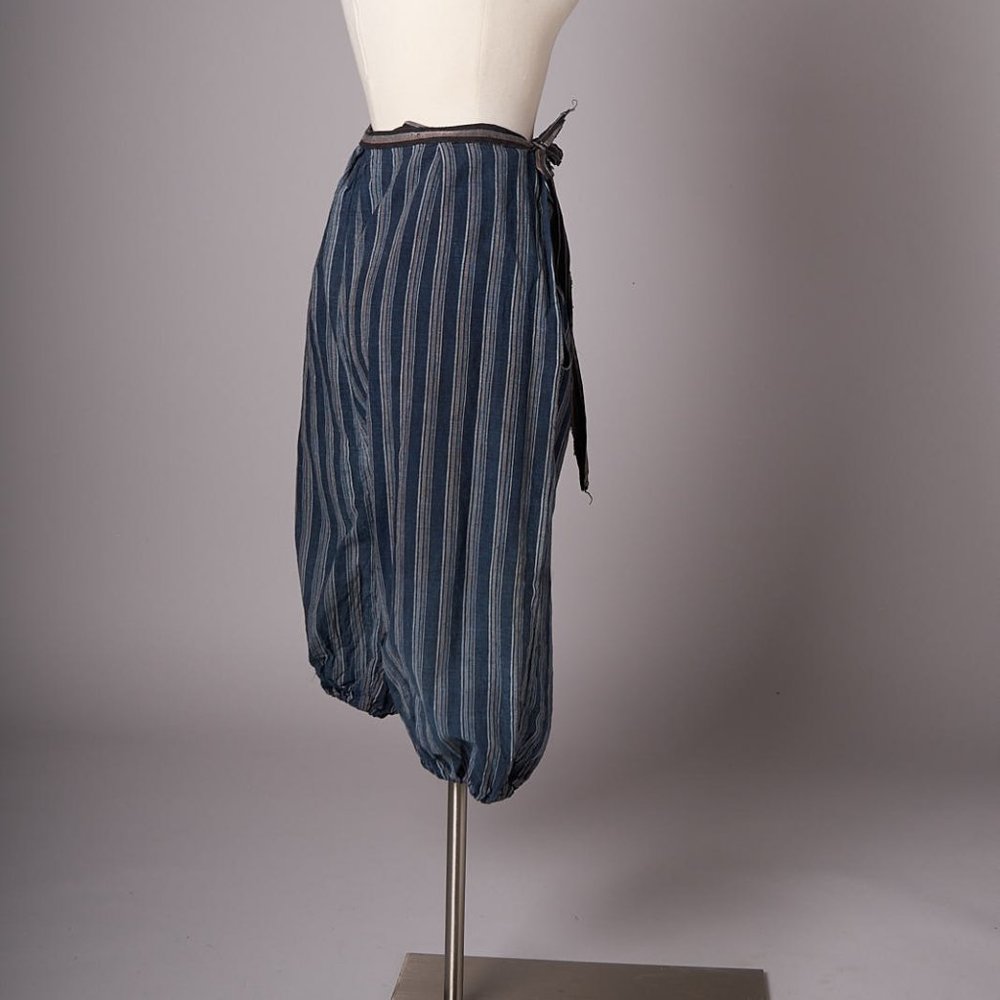 1960s Japanese Monpe Wrap Around Farmer Pants - Gem